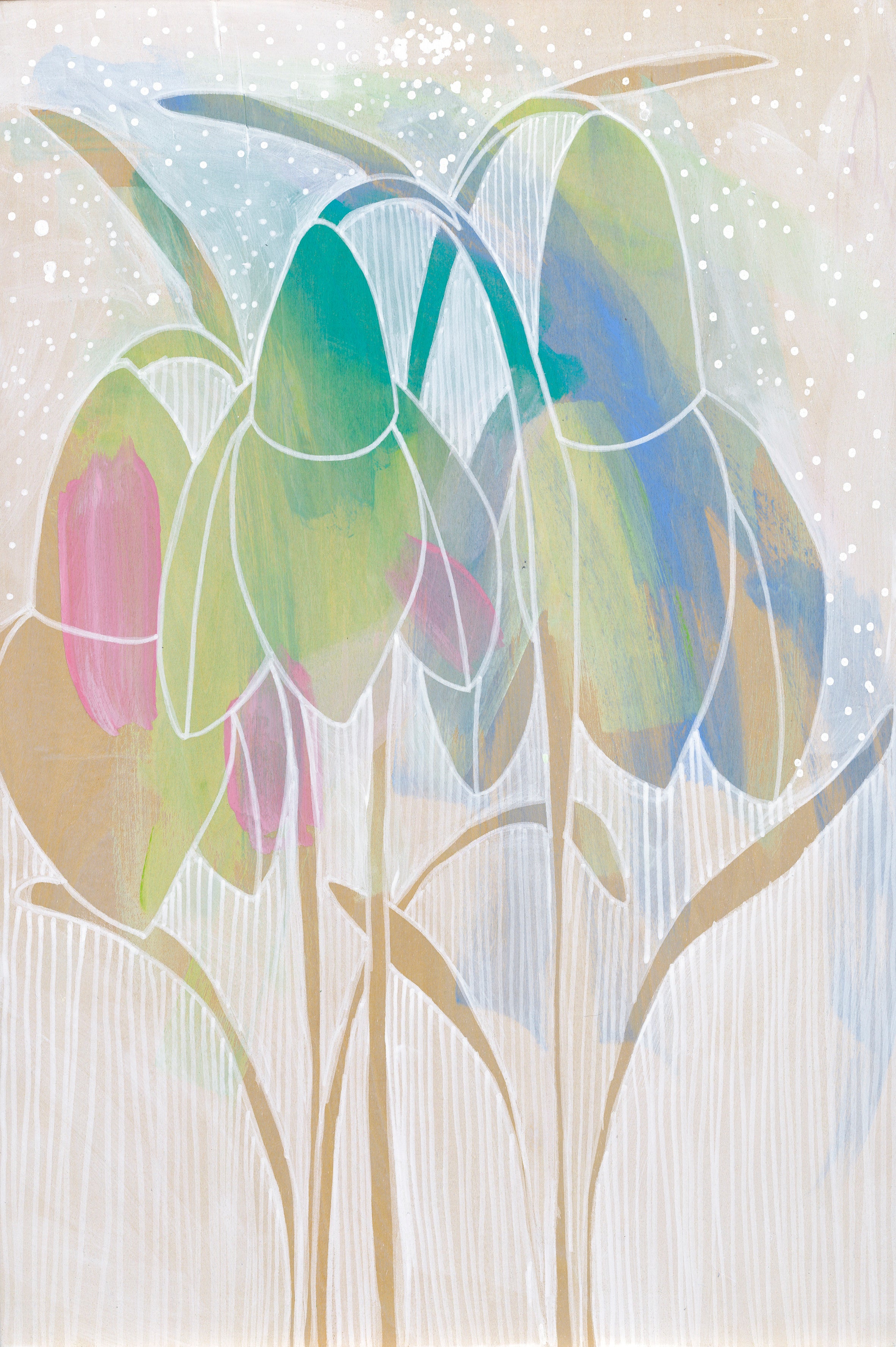 January Snowdrop Floriography Prints | Renee Goulding Art